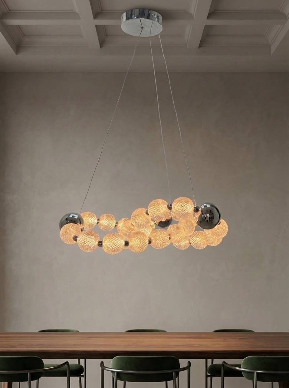 Светильник "свет столицы" 22037-800 CR, мощность 60 Вт, круглый, люстра подвесная