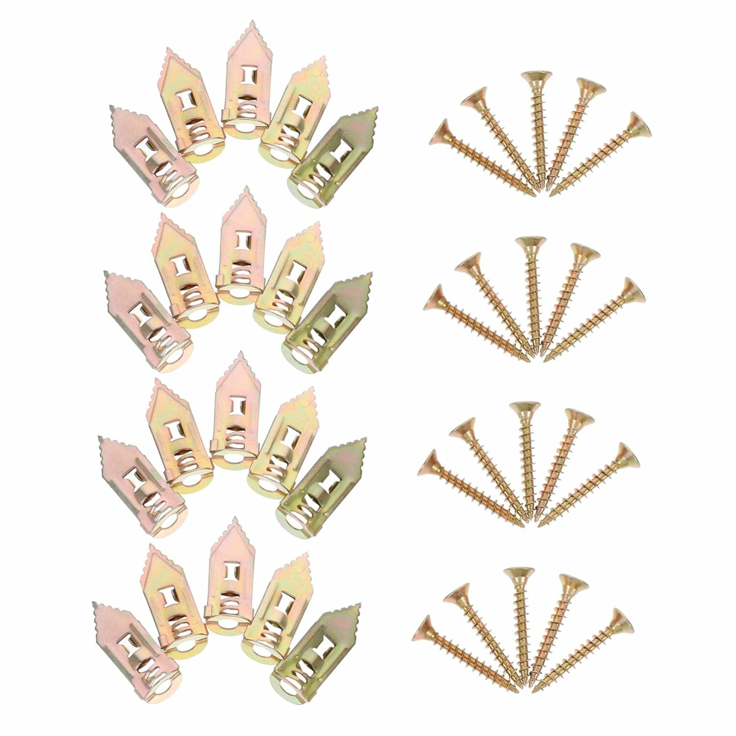 1 комплект металлических ударных расширительных винтов, самосверлящие настенные анкеры для досок, прочное и надежное кре