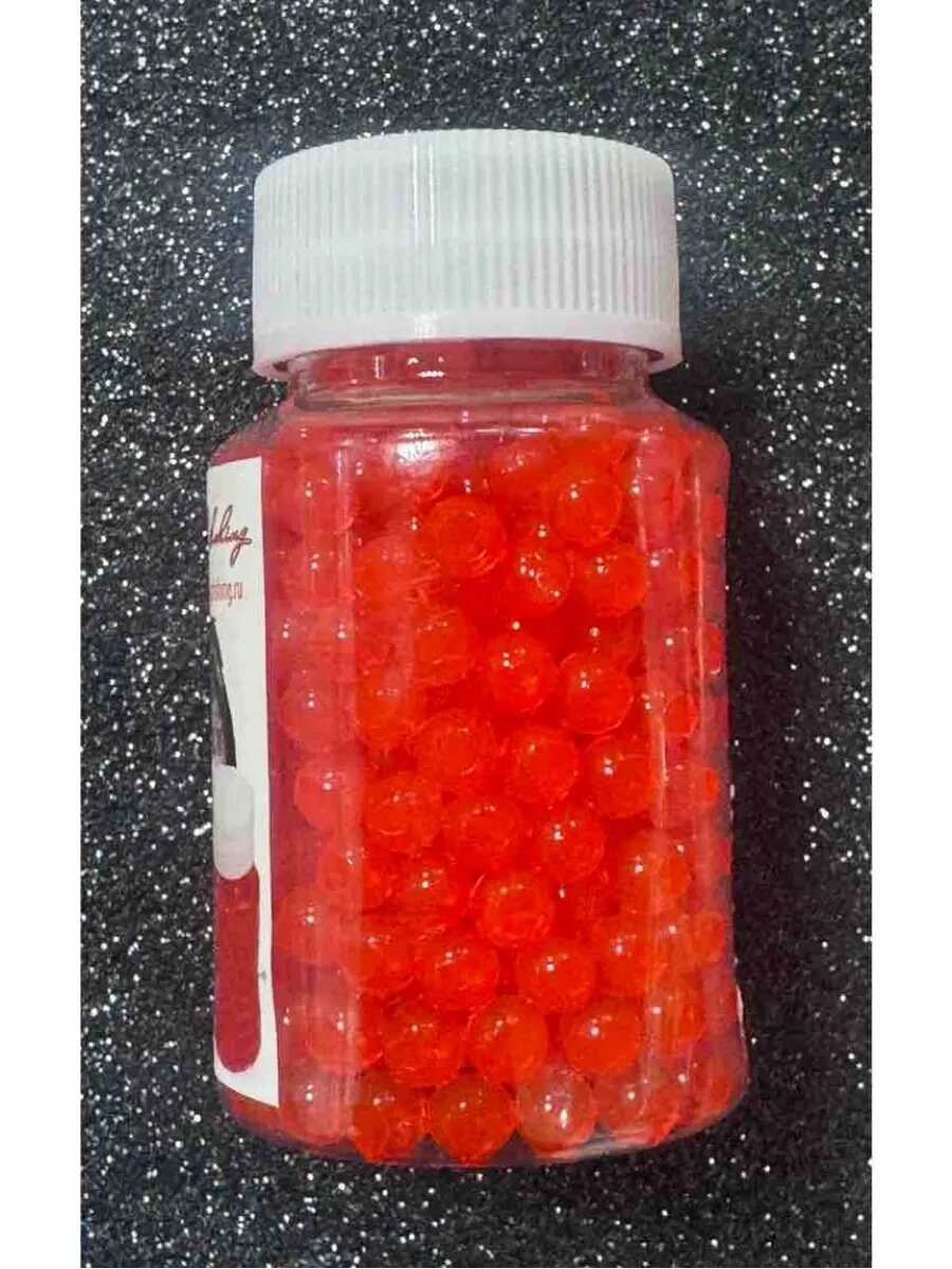 Икра силиконовая Ola-Riomar (6 мм, 65 грамм красная)