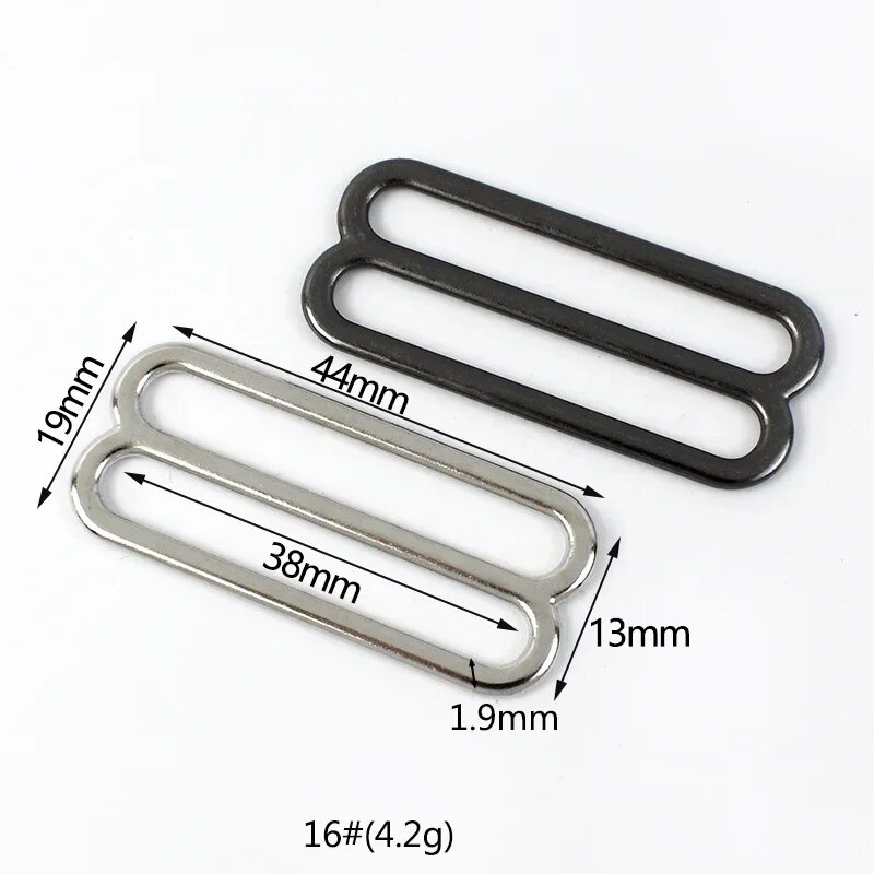 Металлические пряжки Meetee 10-50 мм Silver-50Pcs, 16-38mm