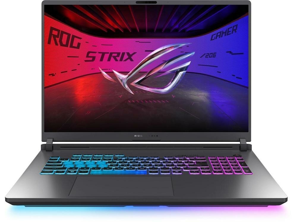 Ноутбук 18 ASUS ROG Strix G18 G815JMR-S9080 2560x1600 Intel Core i7-14650HX SSD 1024 Gb 32Gb WiFi Bluetooth nVidia GeForce RTX 5060 8192 Мб серый DOS