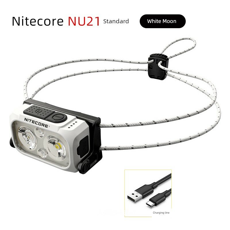 Nitecore NU21 Ультра-легкий головной фонарь для бега и походов с длительным сроком службы батареи — Белый