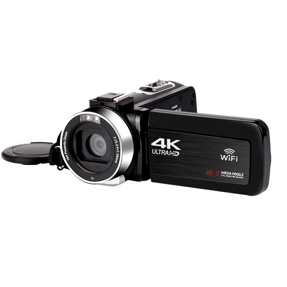 Камера DV 4K с внешним микрофоном, ночное видение, для фотографов и любителей кино