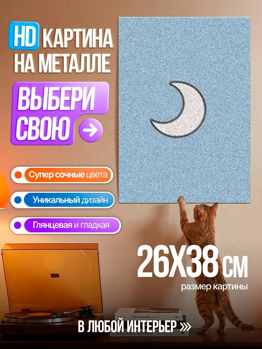 Картина на HD металле Лунный свет