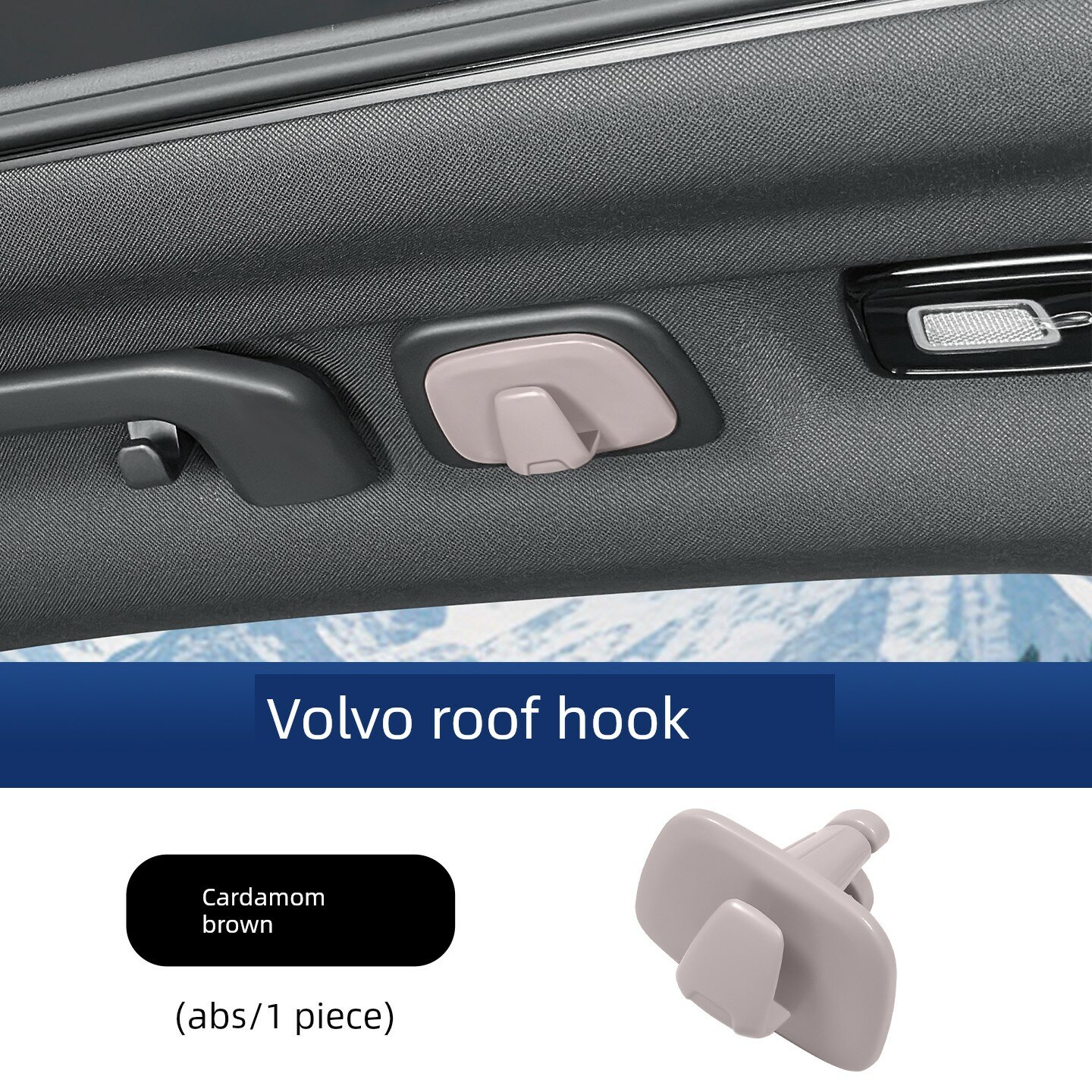 Универсальные крючки для крыши Volvo - Бежевые, правая отдельная деталь для автомобильных аксессуаров, прочные
