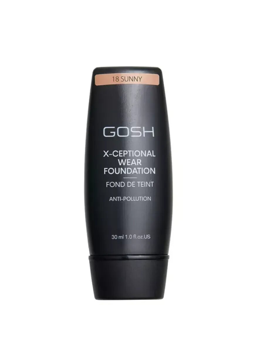 GOSH Тональный крем для лица X-Ceptional Wear Foundation, 18 Sunny, 35 мл
