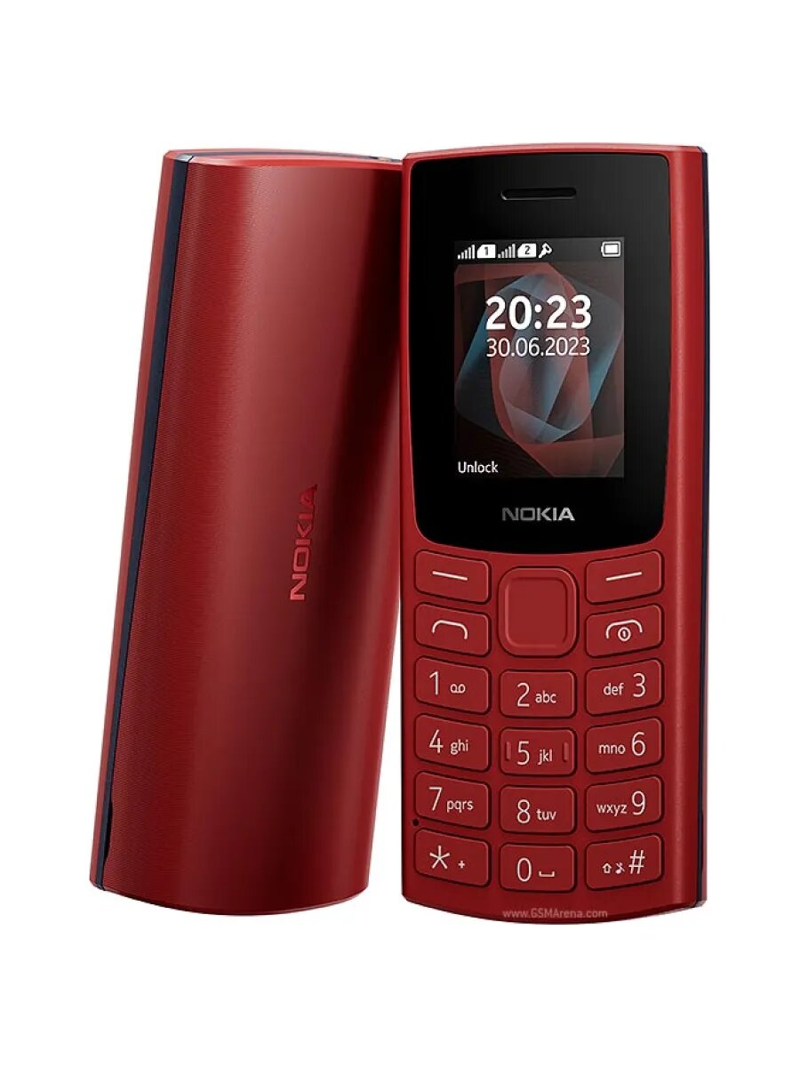 Мобильный телефон Nokia 105, 2 SIM, Micro-USB, 3.5 mm, красный