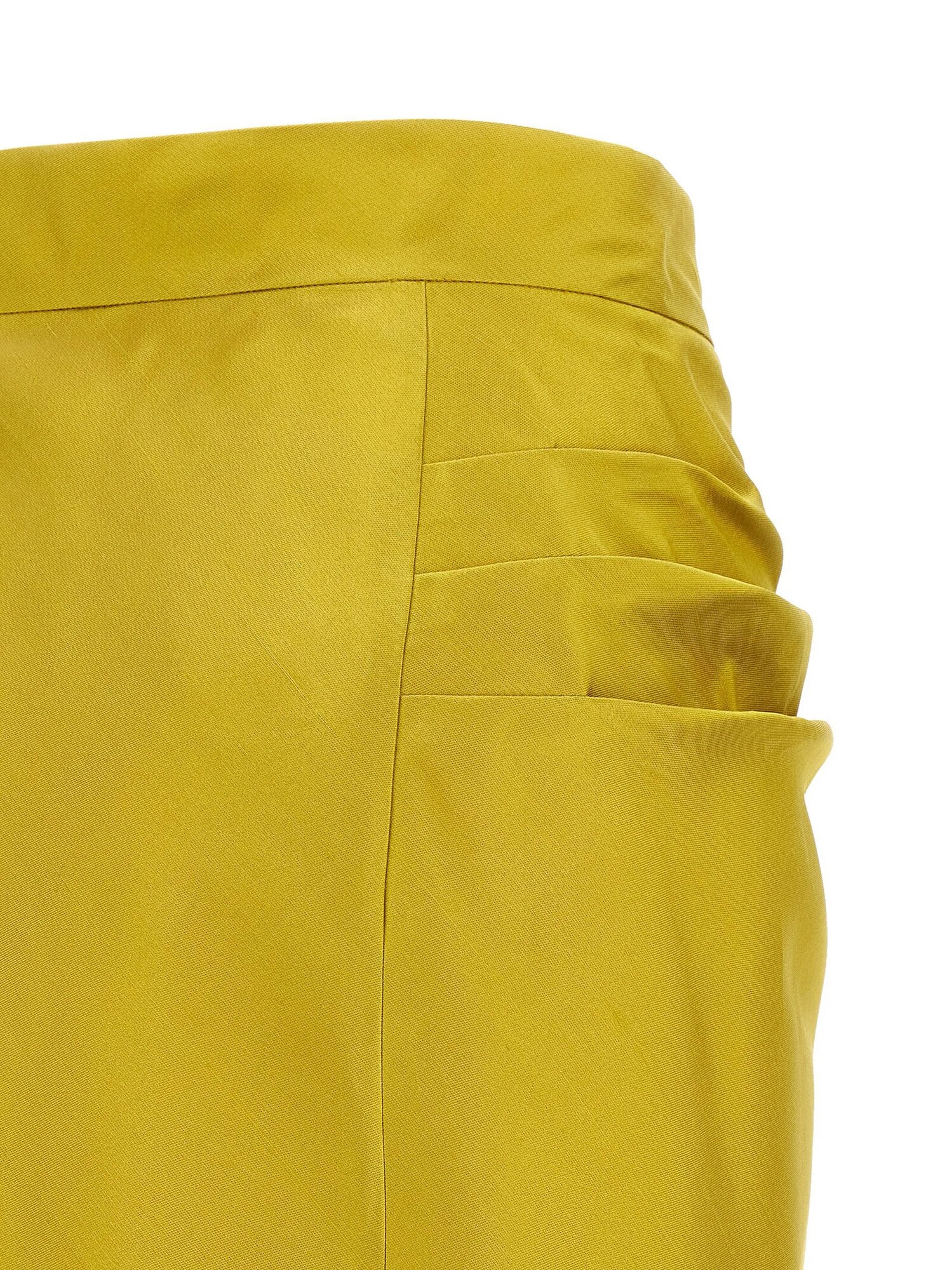Юбка Valentino Pleated midi skirt, размер 40, Желтый — фото 1