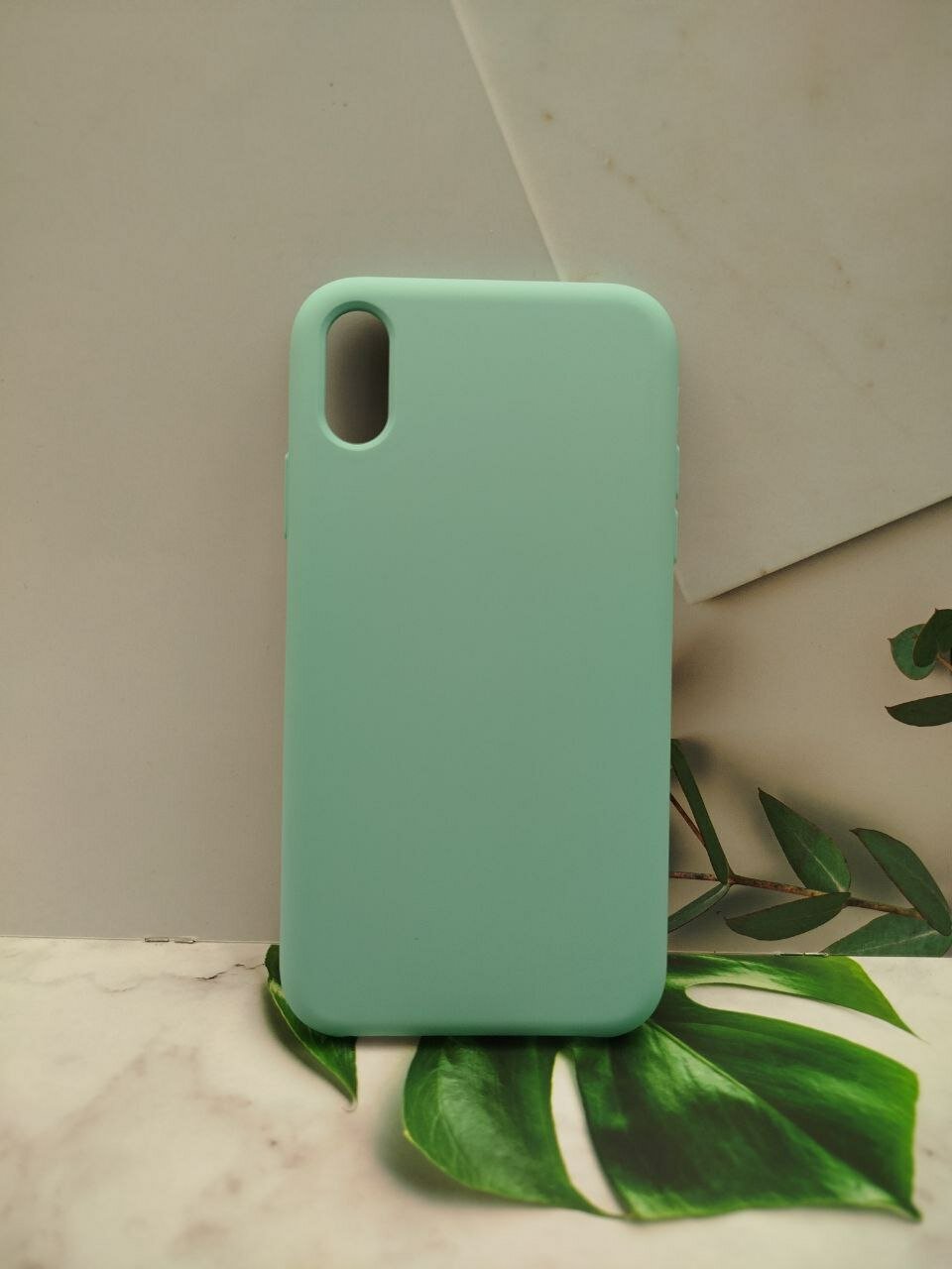 Чехол для iPhone XR, силиконовый, мятный, с защитой камеры, защита от воды