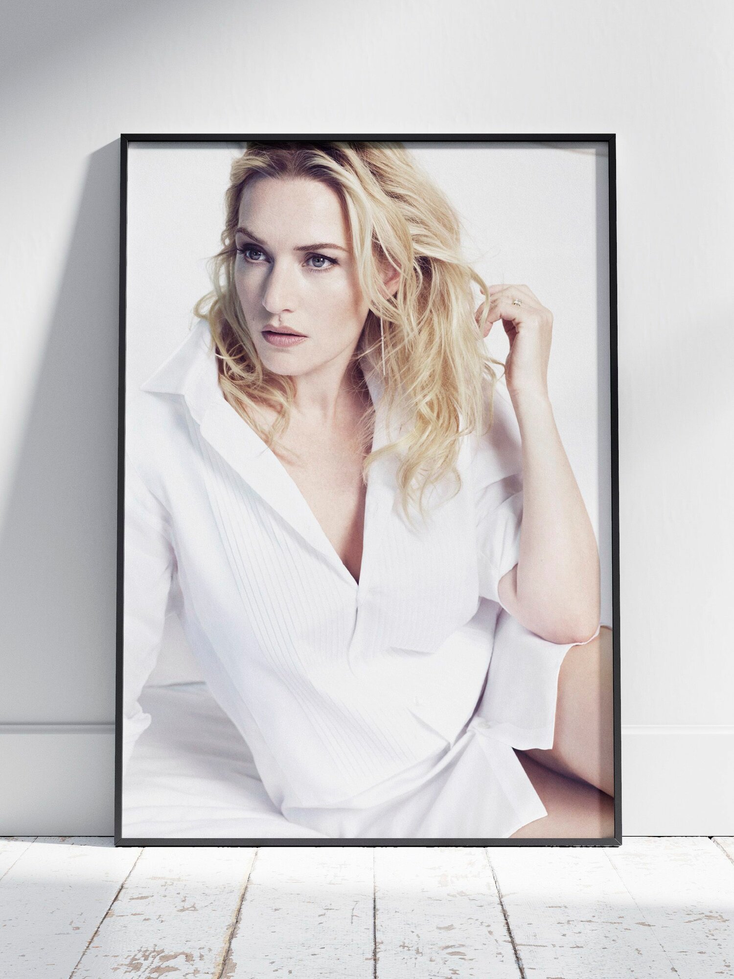 Плакат на стену для интерьера Кейт Уинслет (Kate Winslet 24) - Постер по актеру фильма, кино, сериала формата A4 (21x30 см)