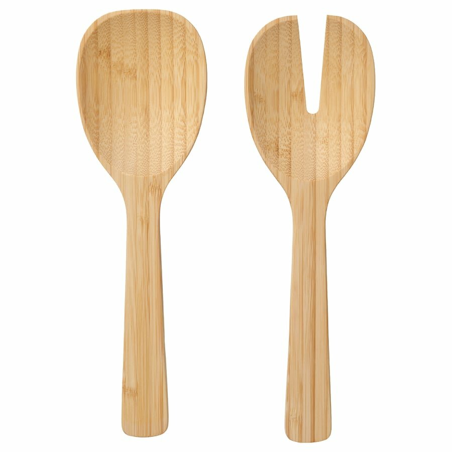 Салатные ложки IKEA SEDLIG из бамбука, 2 шт, 24 см, 506.198.67