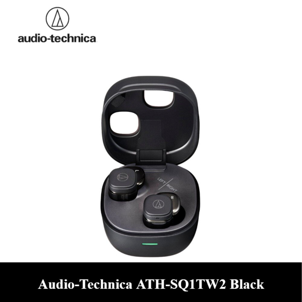 Audio-Technica ATH-SQ1TW2 Наушники Bluetooth 5.2 с сенсорным управлением и низкой задержкой