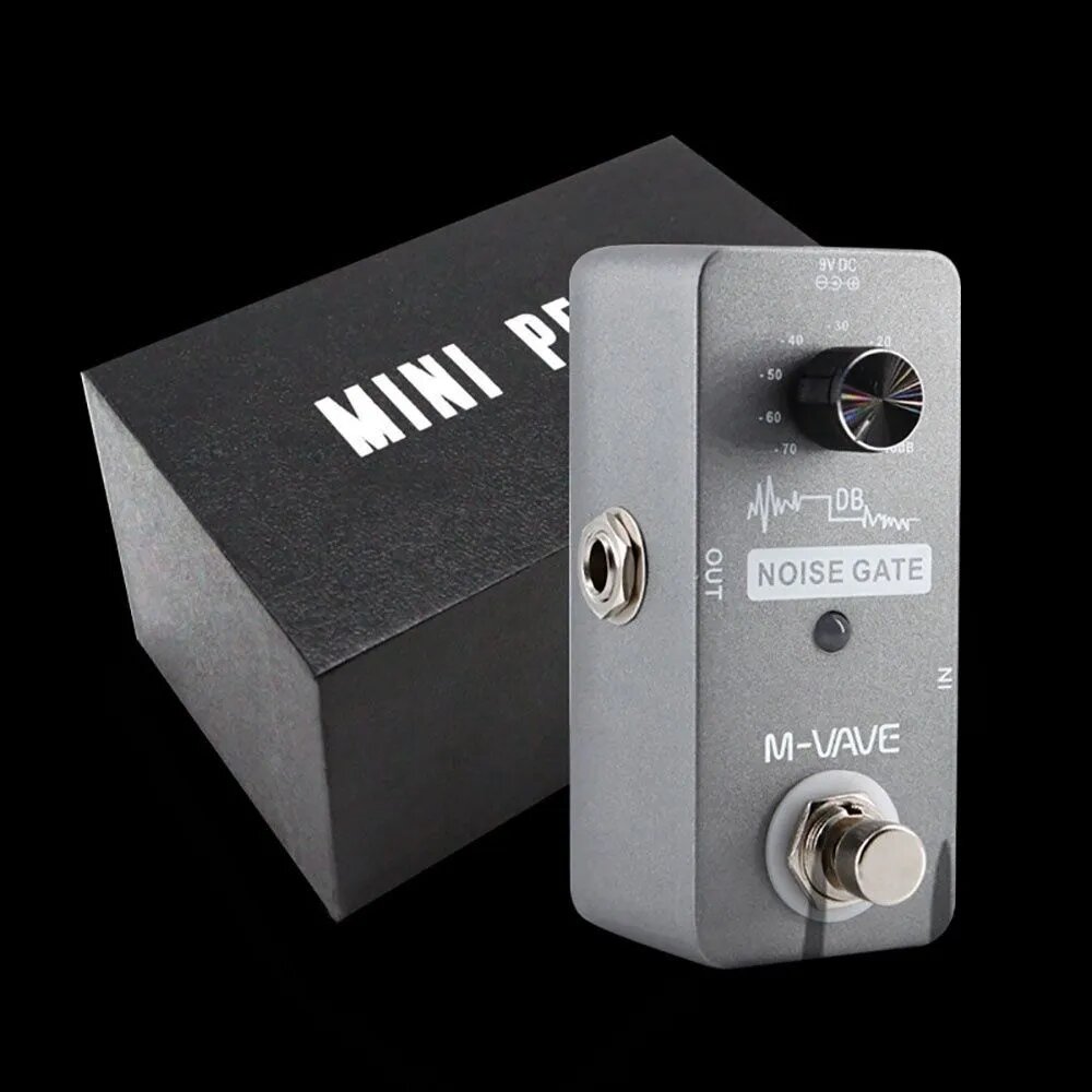 Педаль шумоподавления Noise gate для электрогитары и бас-гитары компактная с высокой чувствительностью — фото 1