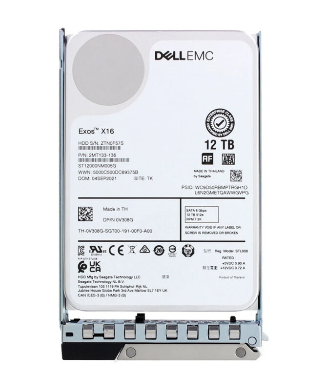 Жесткий диск Dell ST12000NM005G 12Tb 7200 SATAIII 3.5" HDD
