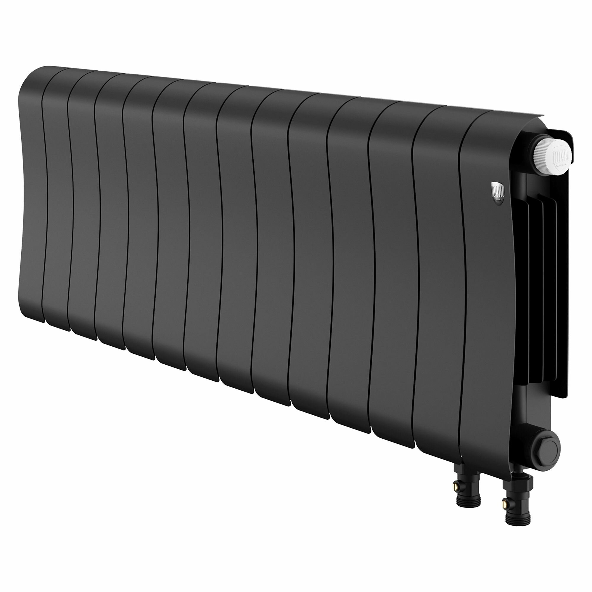 Royal Thermo Infinity 300 х 14 секций радиатор биметаллический нижнее правое подключение цвет Черный