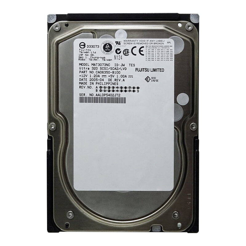 Жесткий диск Fujitsu MAT3073NC 73,5Gb U320SCSI 3.5" HDD