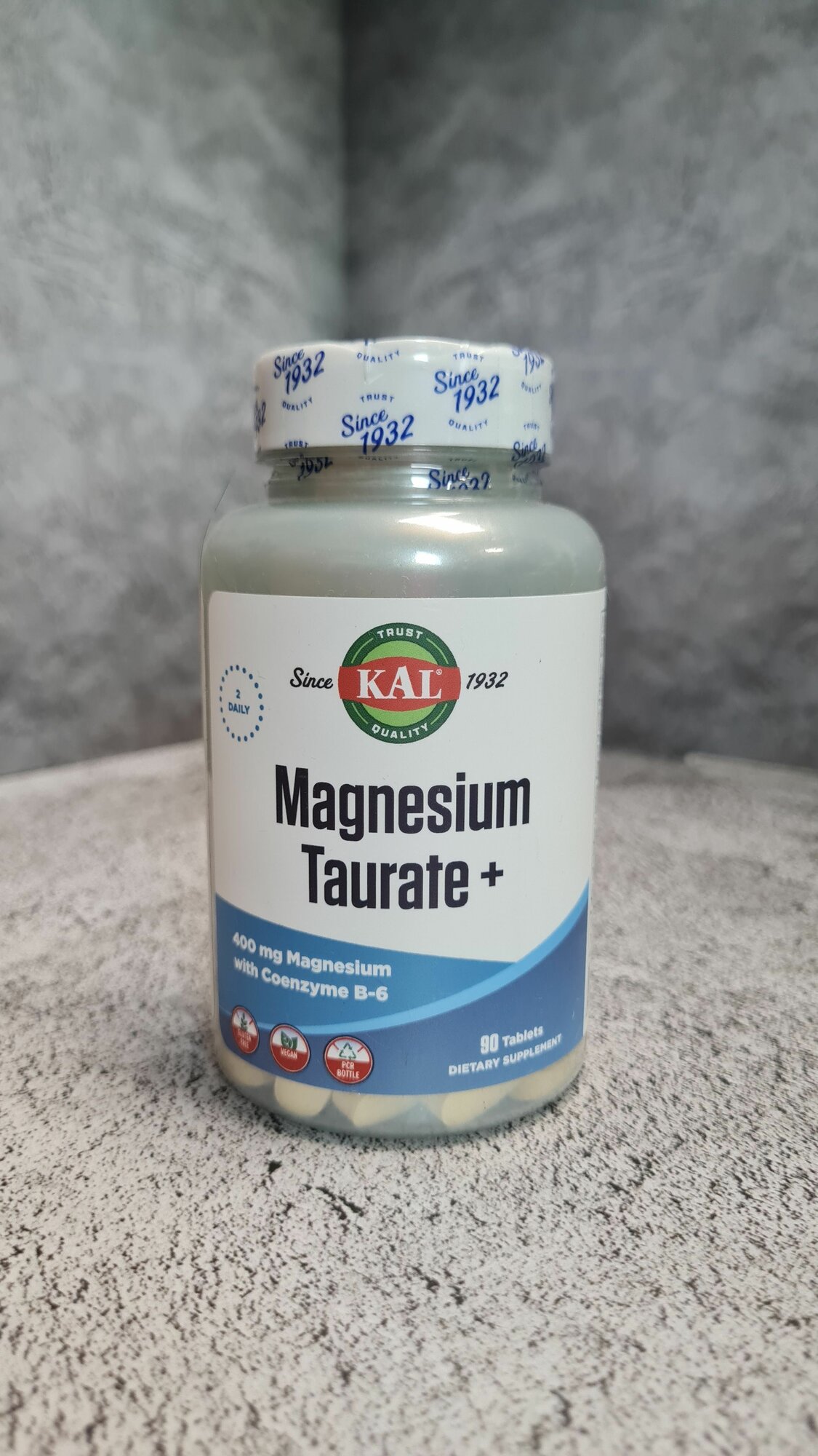 KAL Magnesium Taurate 200 mg 90 tabs, Кал таурат магния плюс 200 мг, 90 таблеток