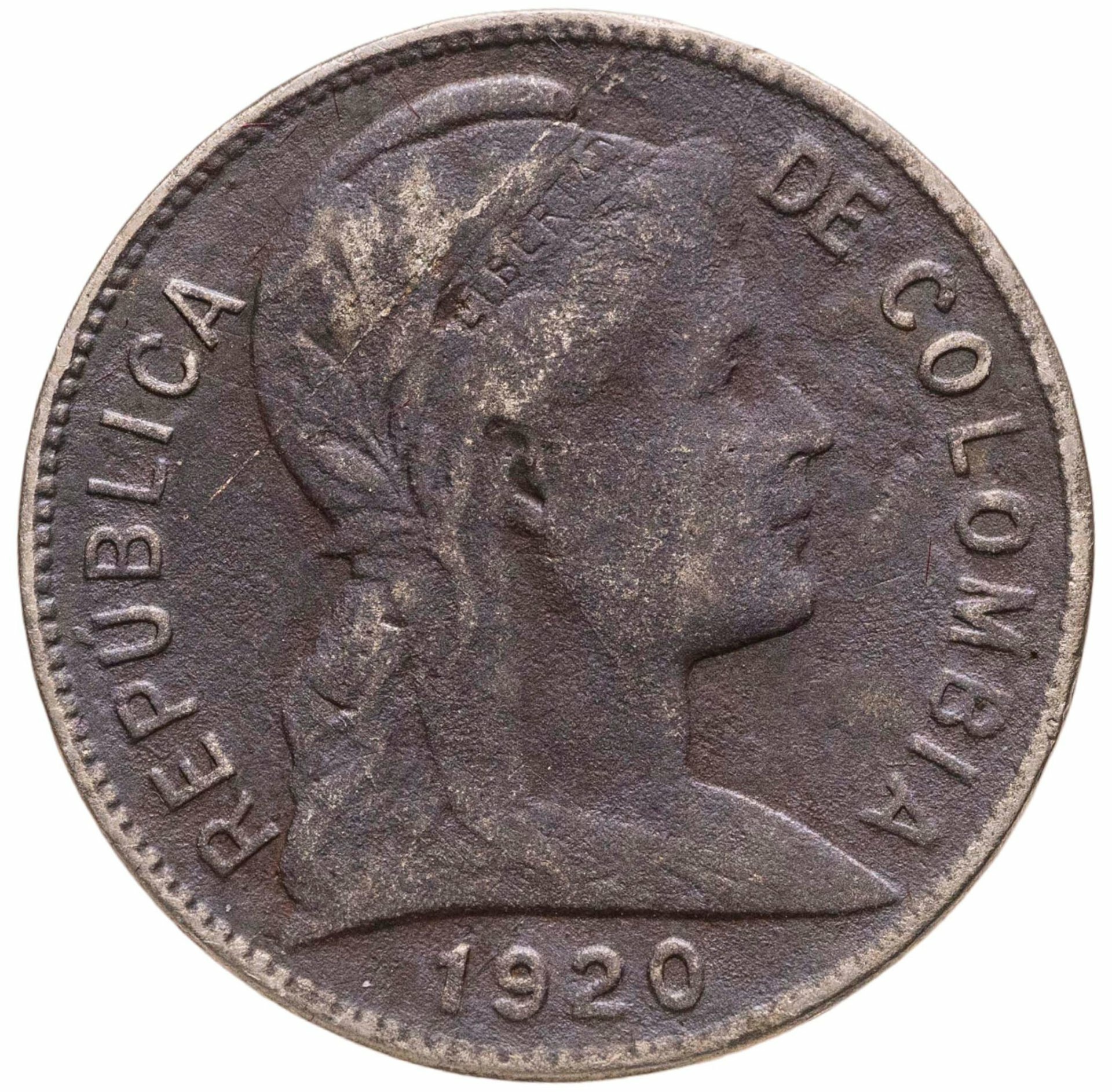 Колумбия 2 сентаво (centavos) 1920