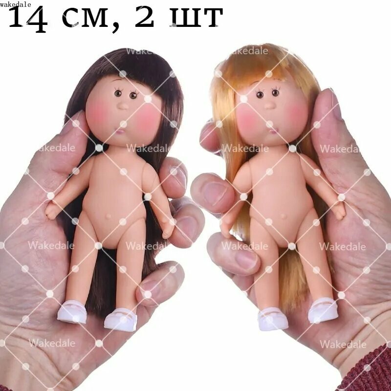 Кукла Nines виниловая MIA мини Миа 14 см без одежды