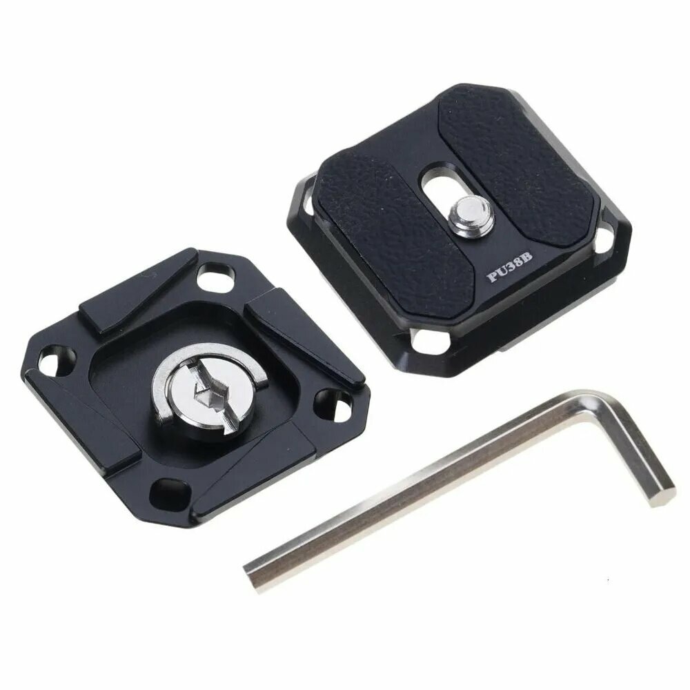 2pcs Quick Release Plate 38mm ARCA, совместимая с стабильностью и безопасности камеры