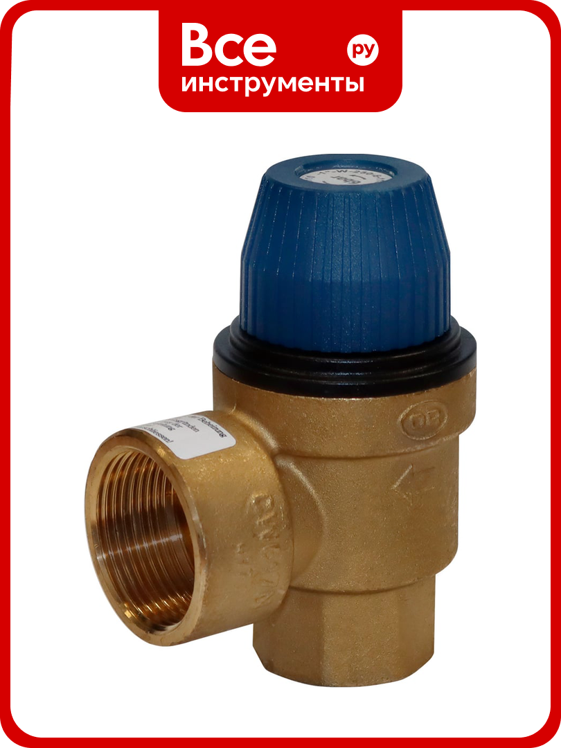 Предохранительный клапан для систем водоснабжения STOUT Svs-0030-006025 6 бар