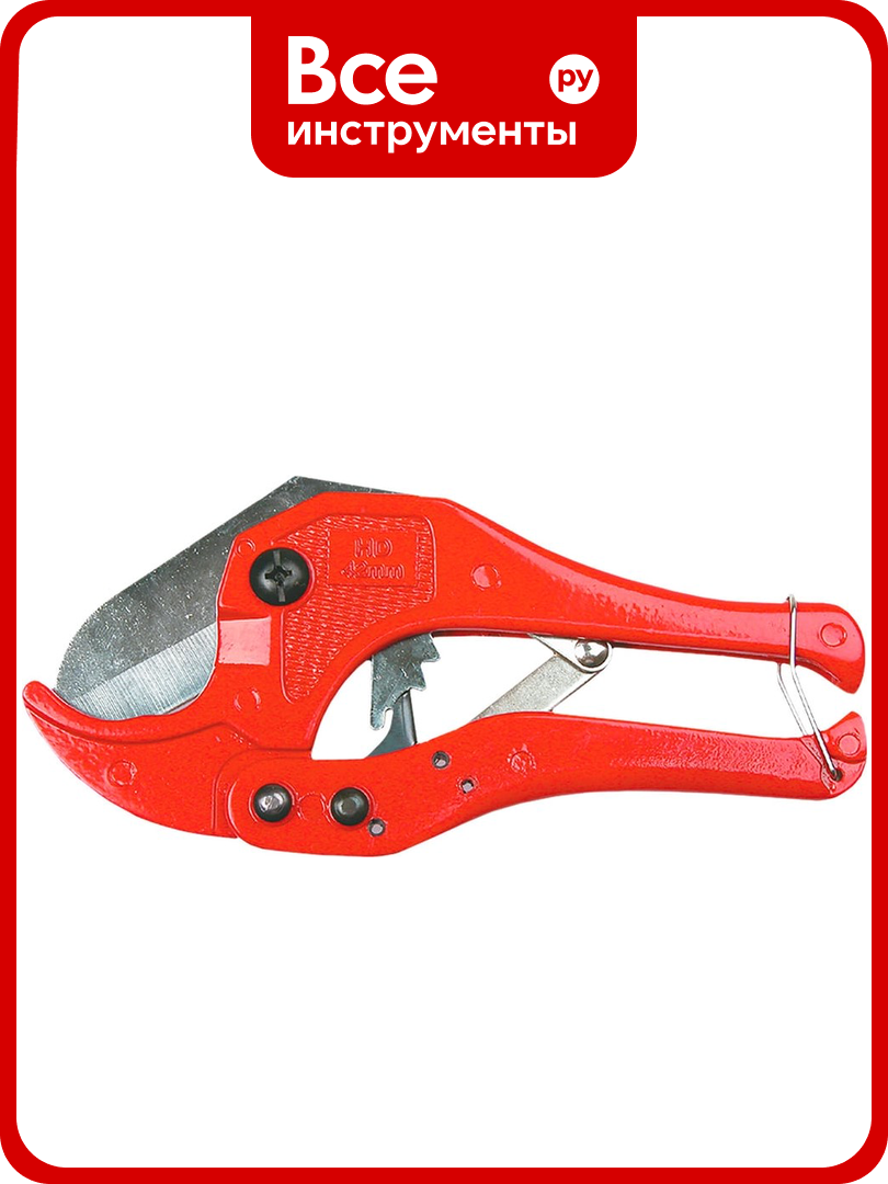 Труборез для полимерных труб Top Tools 34D065 – ножничный механизм, металлический корпус, подходит для резки труб