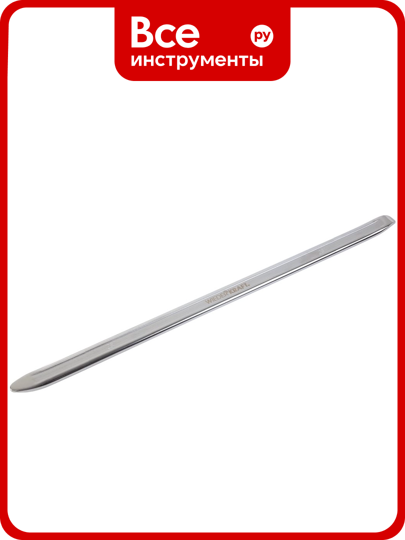 Монтажная лопатка WIEDERKRAFT 28” (710 мм) из хромованадиевой стали, профессиональный инструмент для выполнения сложных