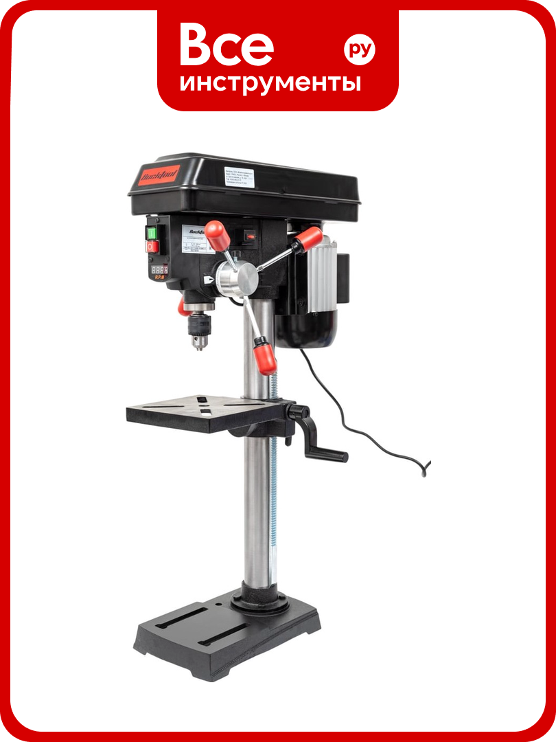 Станок сверлильный Bucktool DP1004VL, с лазером, мощность 550Вт, 13мм