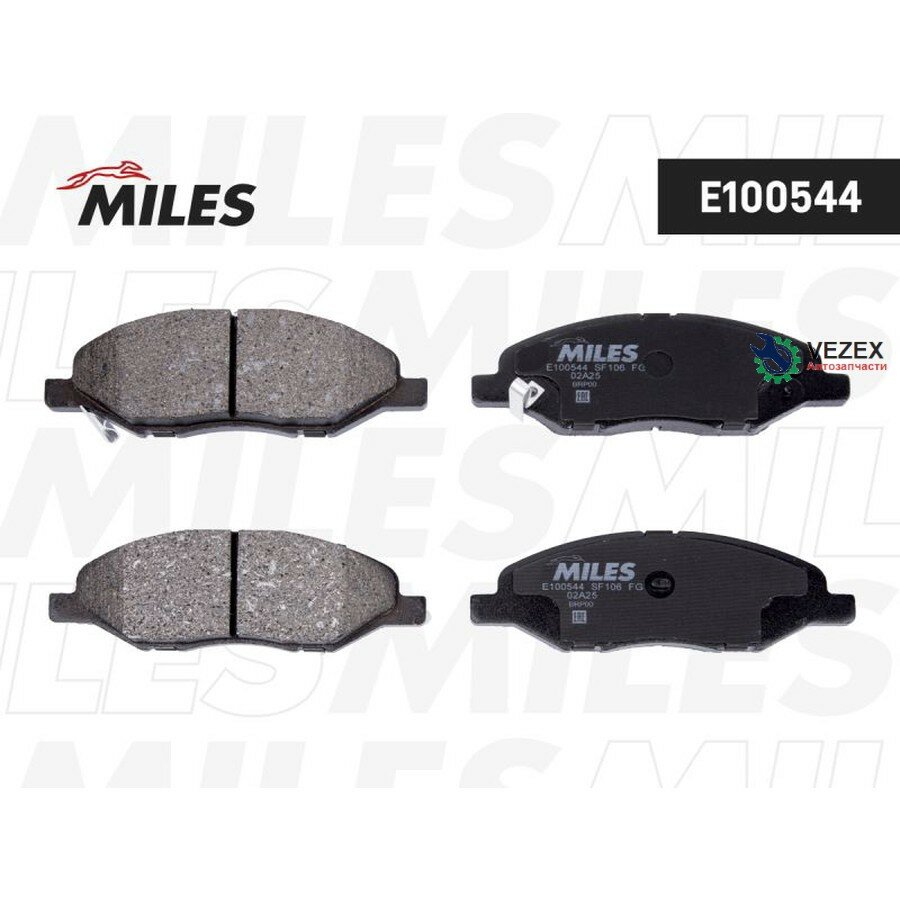 MILES E100544 Колодки тормозные дисковые