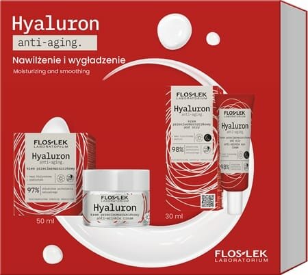 Набор уходовой косметики FlosLek Laboratorium Hyaluron, антивозрастной, для женщин