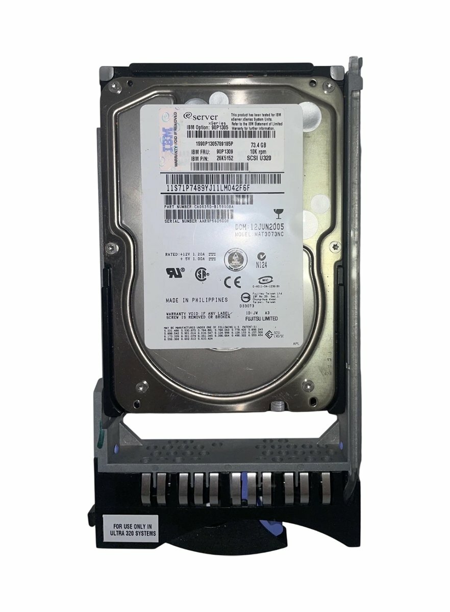 Жесткий диск IBM 146,8Gb 10000 U320SCSI 3.5" HDD CA06350-B25900BA