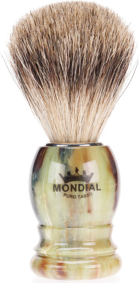 MONDIAL Помазок для бритья, зеленый оникс Shaving Brush Green Onyx 2 шт.
