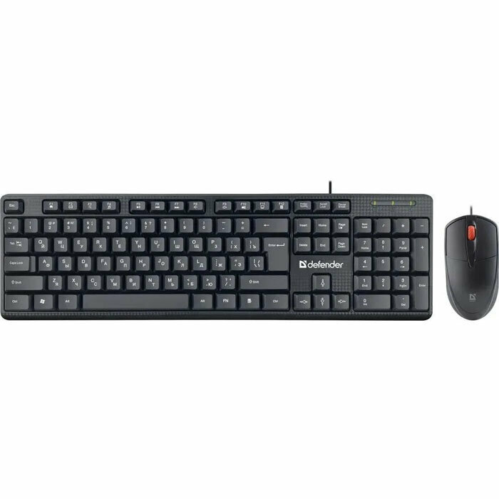 Клавиатура и мышь Defender Line C-511 104кл. .1.8м чёрная