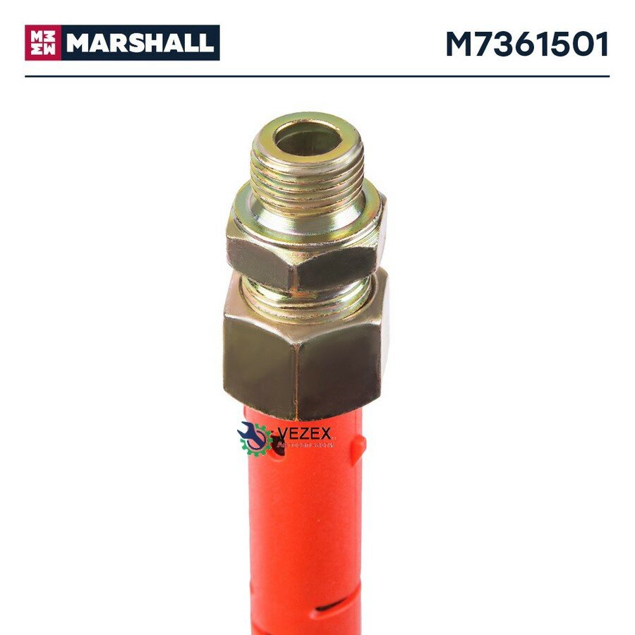 MARSHALL M7361501 шланг спиральный красный! с доп. фитингами M16x1.5 (2), L4 м, 20 витков\