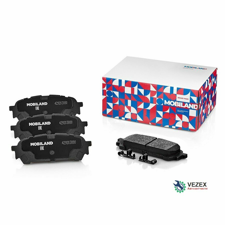 MOBILAND 429203880 колодки дисковые задние!\ Subaru Forester 2.0/2.5 03-07