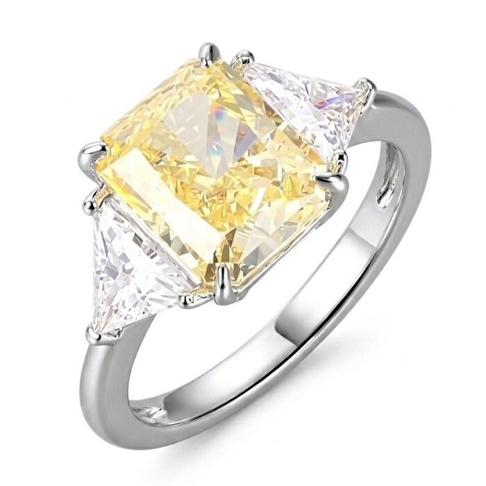 Кольцо, серебро, 925 проба, фианит