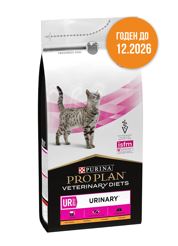 Pro Plan Сухой корм Urinary для кошек при болезнях мочевыводящих путей с курицей, UR ST/OX, 1,5кг