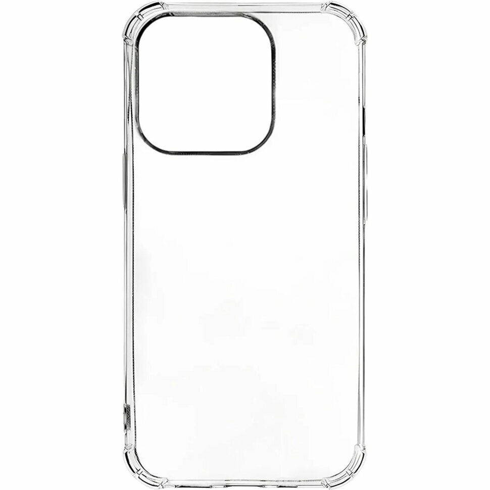 Чехол клип-кейс PERO силикон для Apple iPhone 15 прозрачный усиленный, 2513232