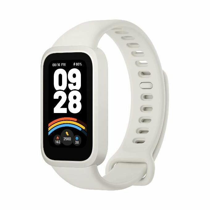 Фитнес-браслет Xiaomi Smart Band 9 Active Beige White GL, Бежевый (Beige), Бежево-белый (Beige White)
