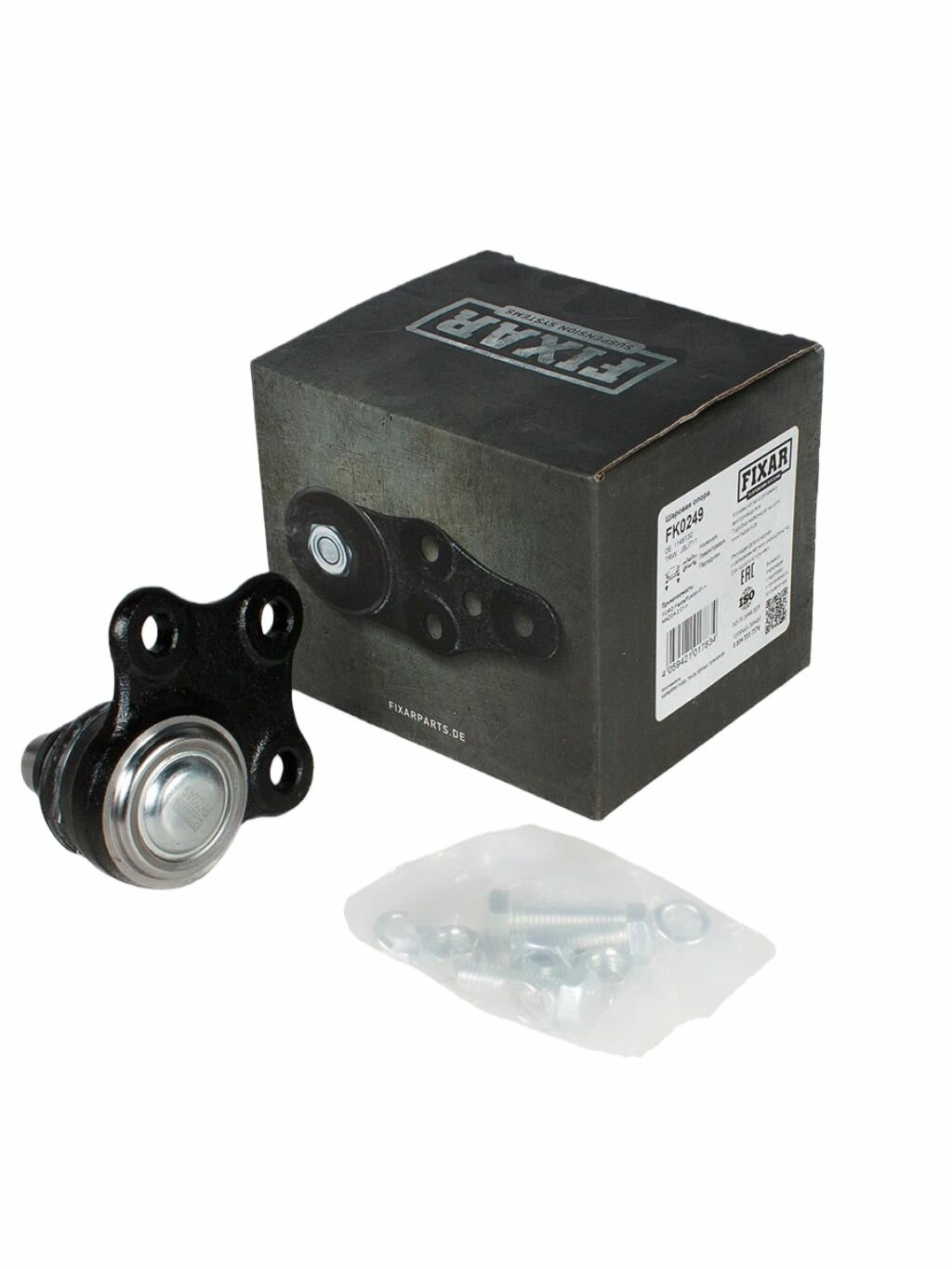 Опора шаровая передняя нижняя левая правая FIXAR FK0249 Ford Fiesta, Fusion 01->, Mazda 2 01->