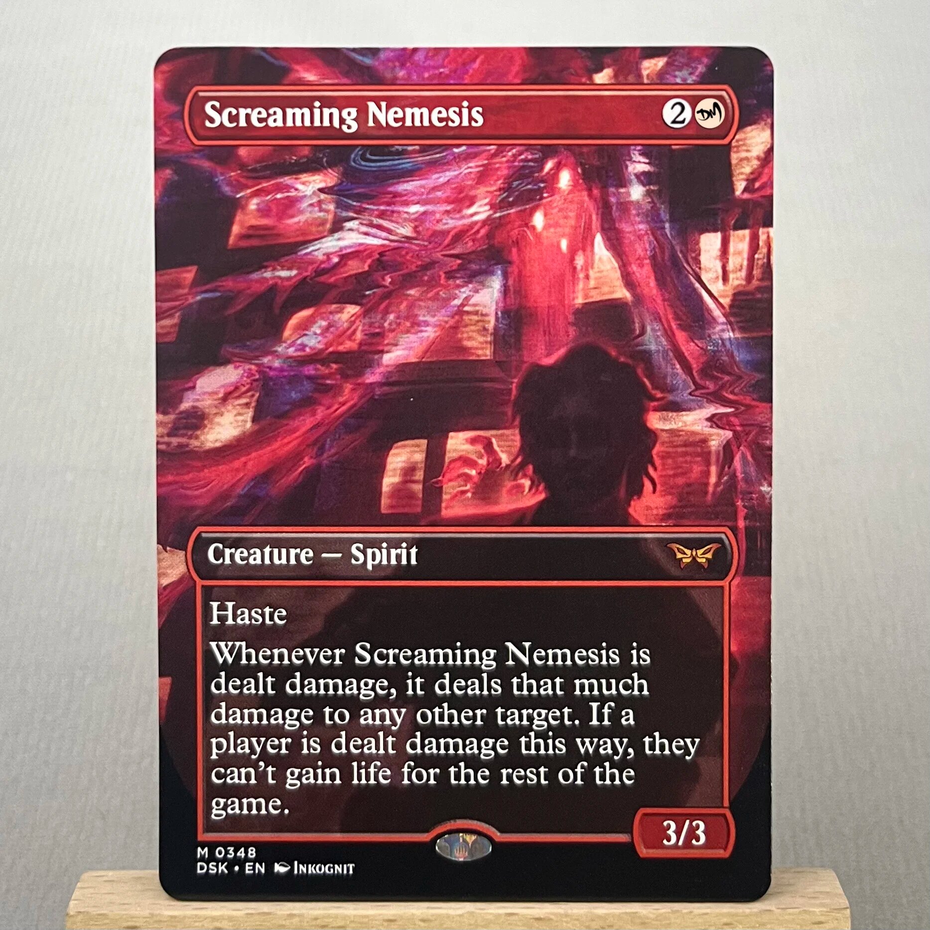 Screaming Nemesis, 3/3, Spirit, Haste, DSK, Color: 348