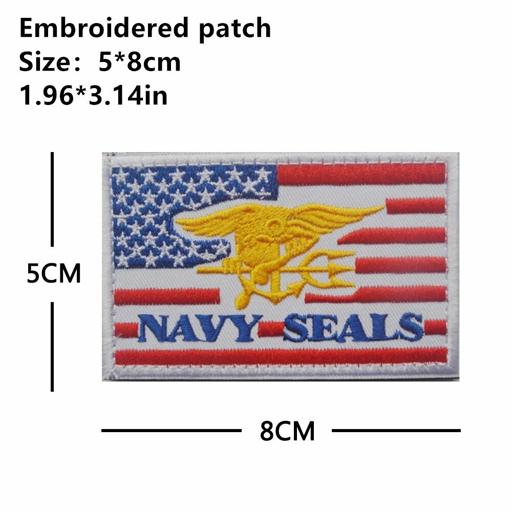 Тактическая нашивка Navy SEALs, 5*8см, цвет 3