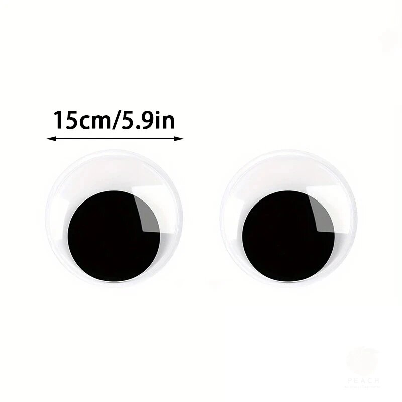 Большие самоклеящиеся глазки черные 15cm