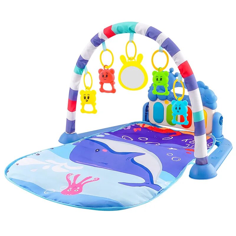 Игровой коврик MoShuBe синий/purple для детей 0-3 лет