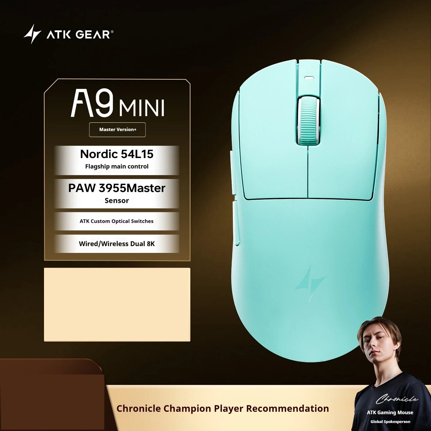 Игровая мышь ATK A9 Mini Master Version Blue