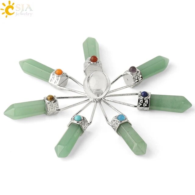 Браслет из кристаллов нефрита Green Aventurine CSJA