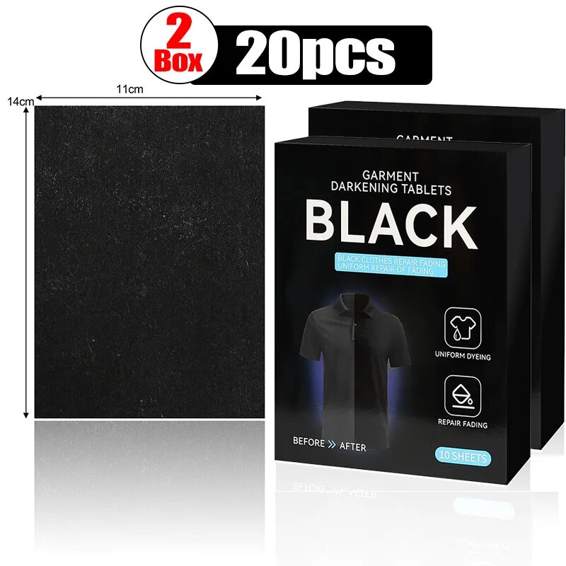 Листы для стирки черной одежды 20pcs