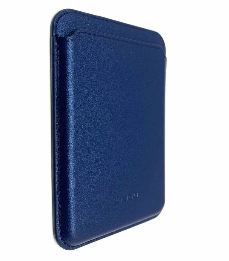 Визитница-картхолдер K-DOO Leather Wallet c поддержкой беспроводной зарядки, синий