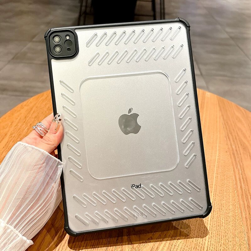 Защитный чехол для iPad Pro 2018-2022 12.9 дюймов с перфорированным охлаждением - Черный
