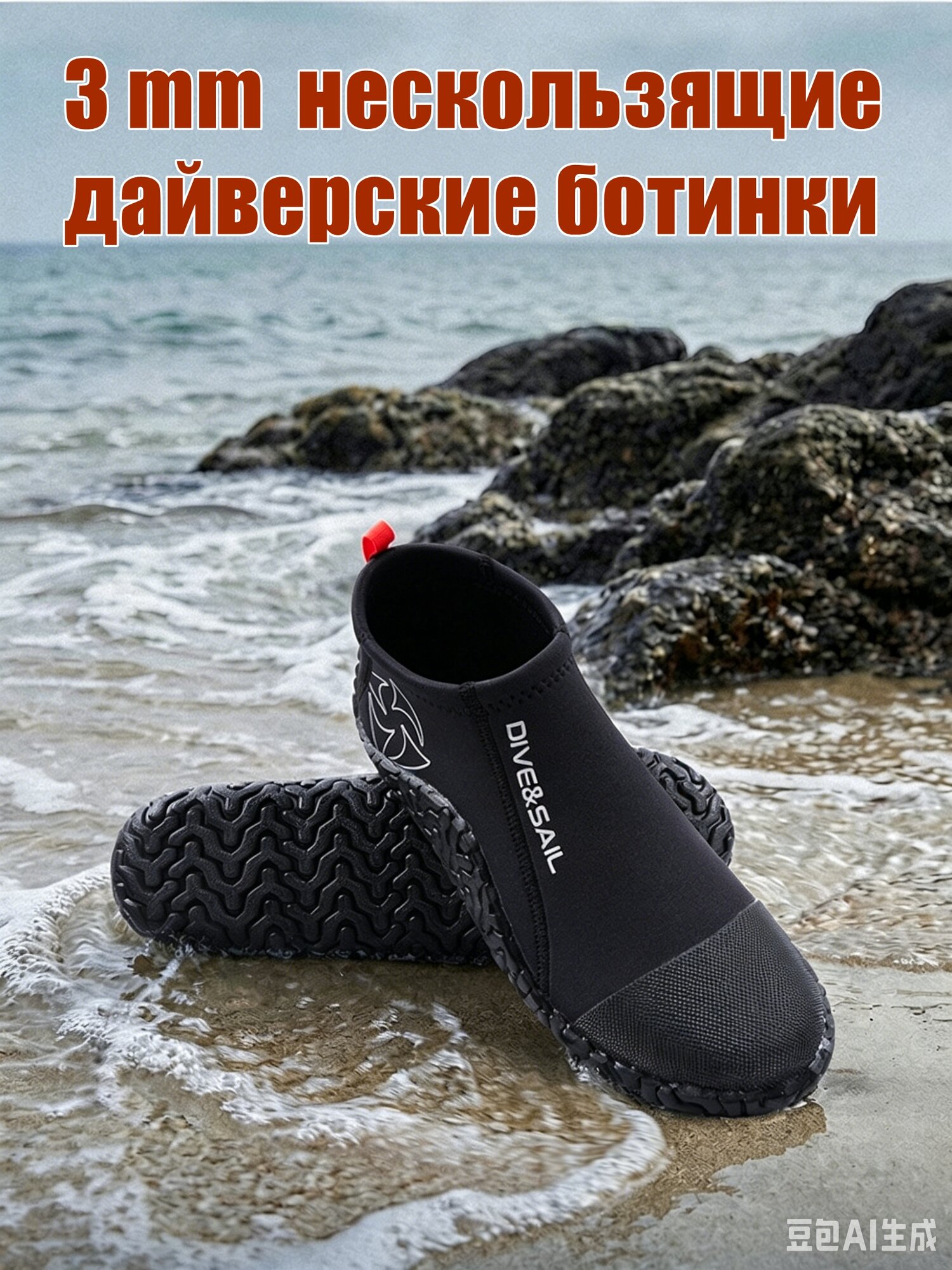 Низкие Ботинки Из Неопрена 3 Мм Гидрообувь Для Водных Видов Спорта Серфинга, Каньонинг И Дайвинг
